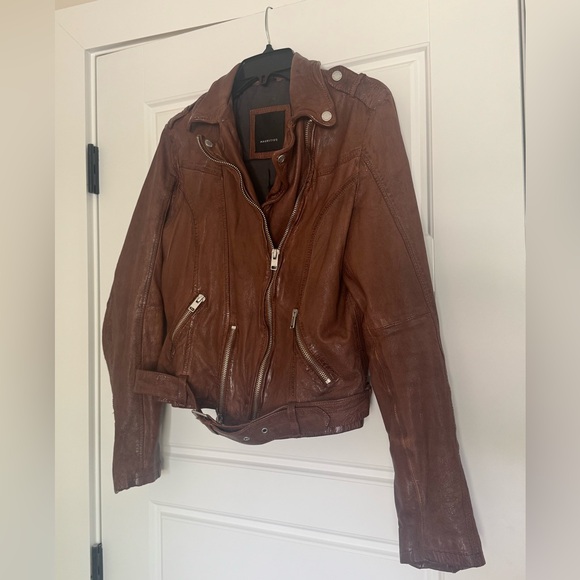 Mauritius | Jackets & Coats | Mauritius Brown Leather Jacket | Poshmark